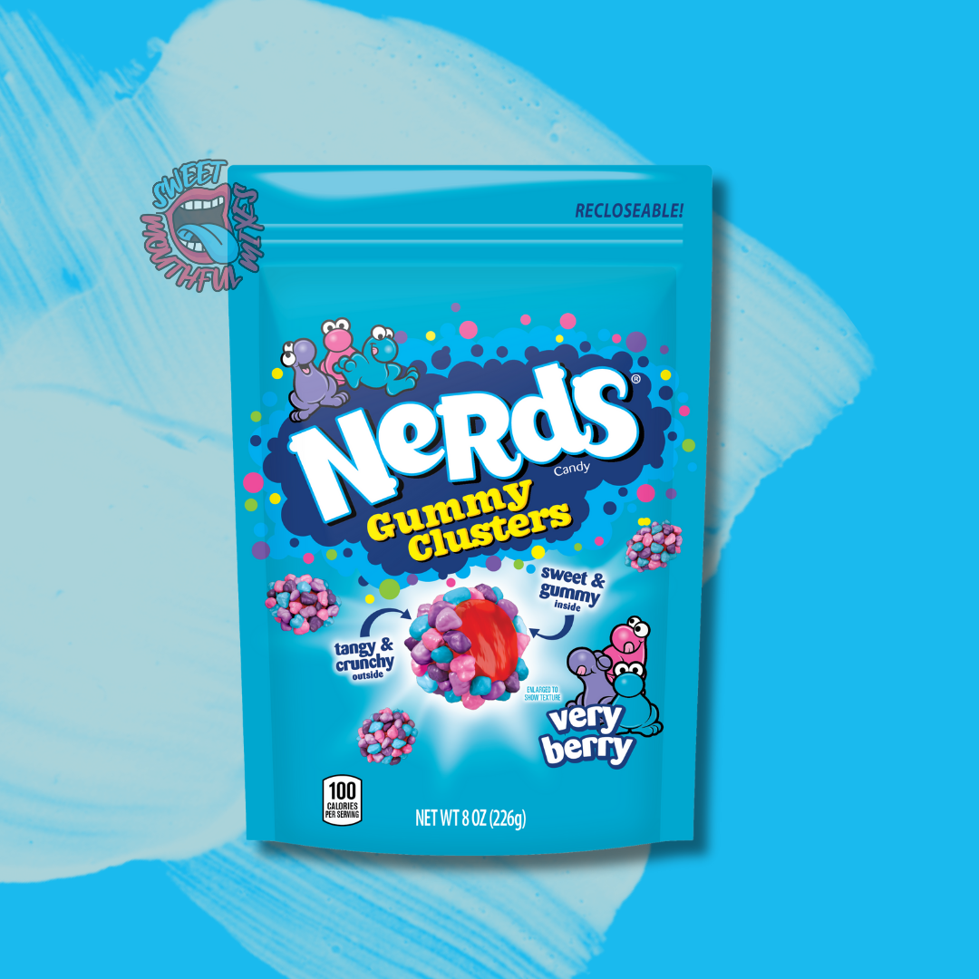 Nerds Gummy Clusters Very Berry 226g– Sweet Mouthful Mixes