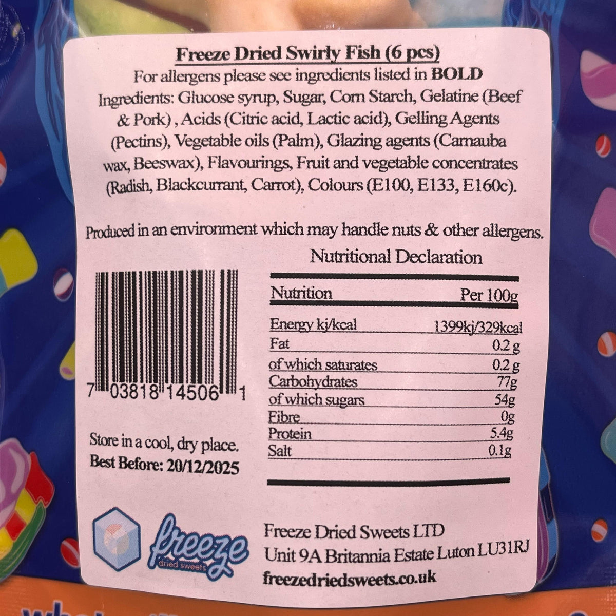 Swirly Fish 6 Pieces - Freeze Dried Sweets | Gluten Free Sweets– Sweet ...