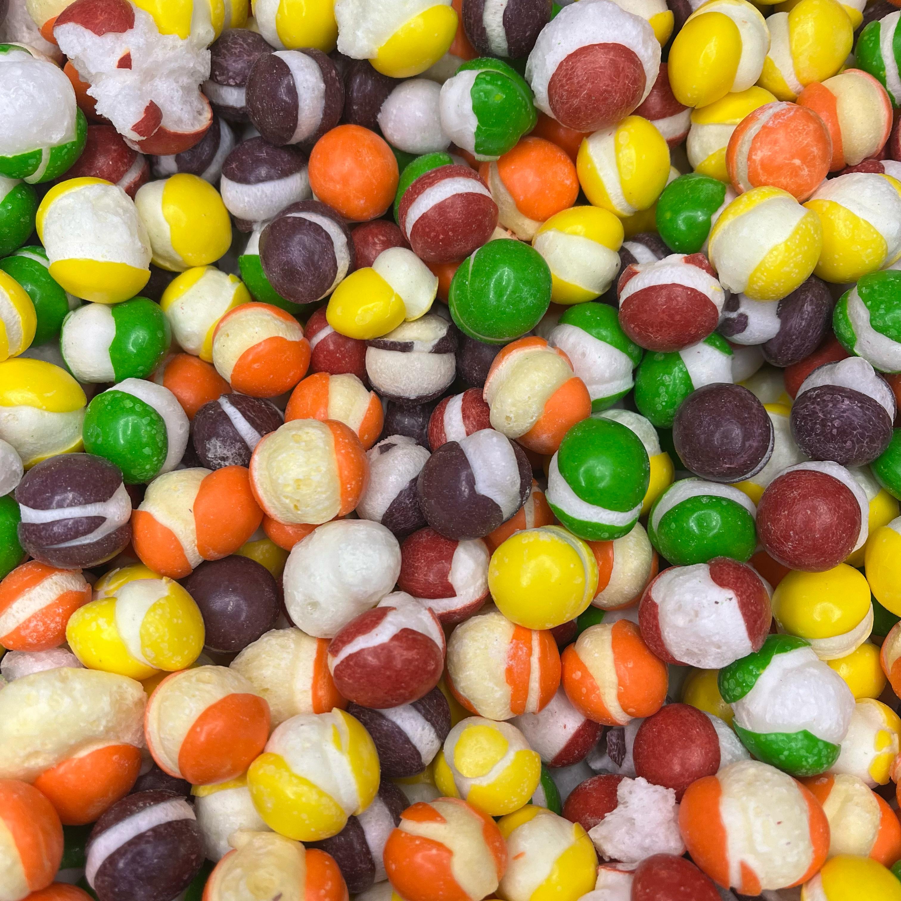 Giant Fruit Balls 50g - Freeze Dried Sweets - Vegetarian & Halal– Sweet ...