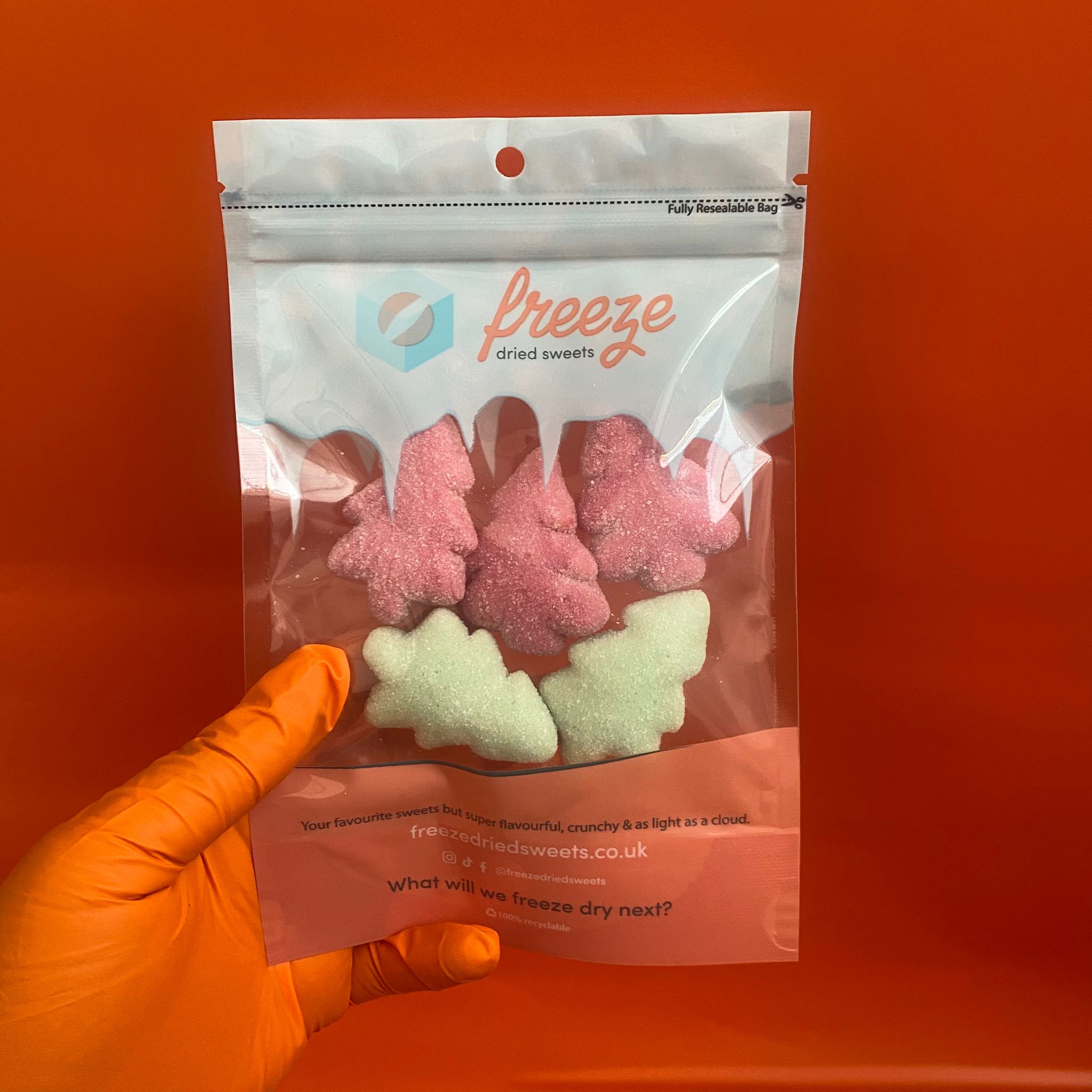 Fizzy Red and Green Christmas Trees 5 Pieces - Freeze Dried Sweets | G ...
