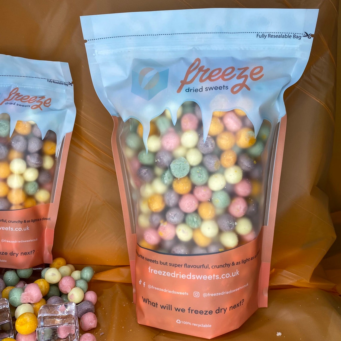 Skitle Chewies (Shell-less) 50g - Freeze Dried Sweets - Vegan, Vegetar ...